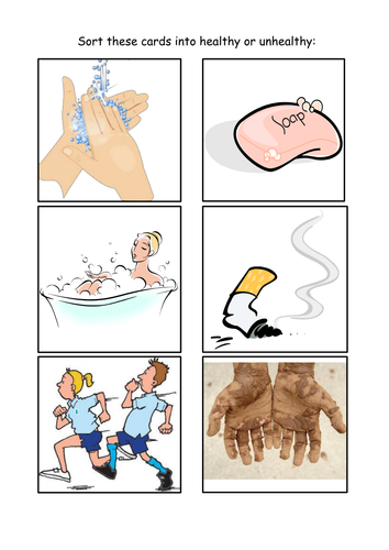 Hygiene card sort | Teaching Resources