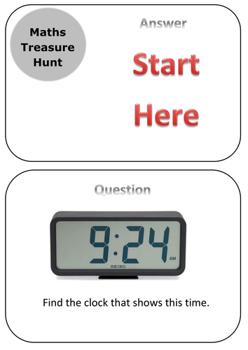 Time Treasure Hunt | Teaching Resources