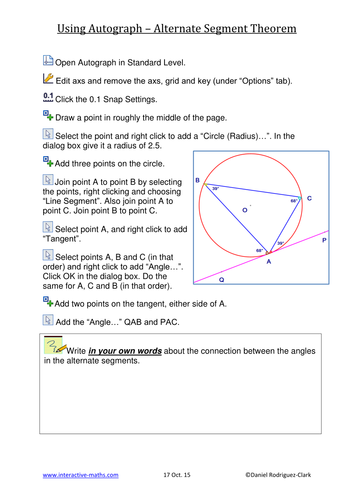 Discovering Circle Theorems | Teaching Resources