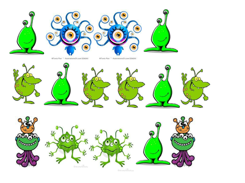 Alien Repeating Patterns | Teaching Resources