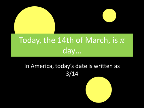 Do aliens know about pi too? | Teaching Resources