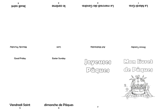 French Easter Booklet | Teaching Resources