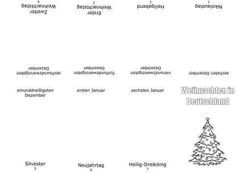 German Christmas Booklet | Teaching Resources