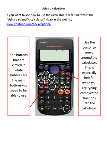 Using a scientific calculator | Teaching Resources