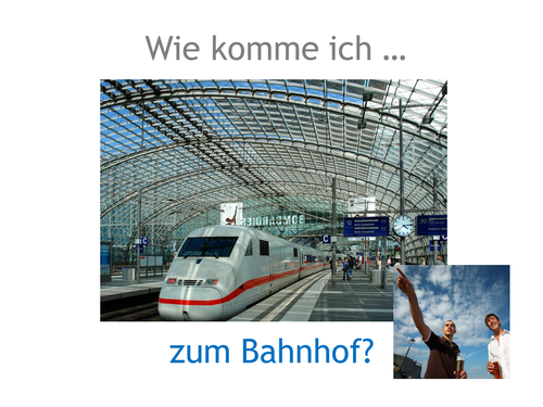 Introduction to Wie komme ich zum / zur ... ? | Teaching Resources