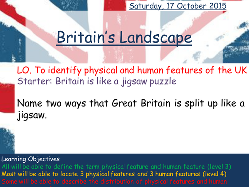 physical or human features of a landscape by gjpacker84 - UK Teaching ...