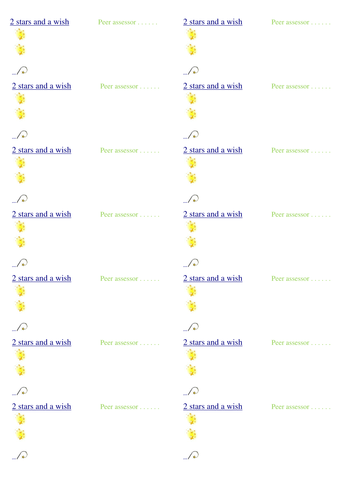 Two stars and a wish labels | Teaching Resources