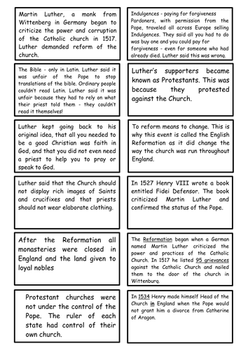 The Reformation | Teaching Resources