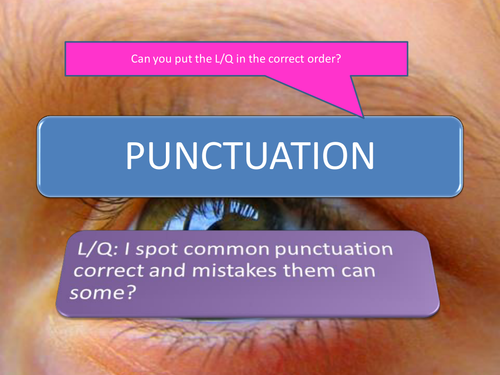 3 common punctations | Teaching Resources