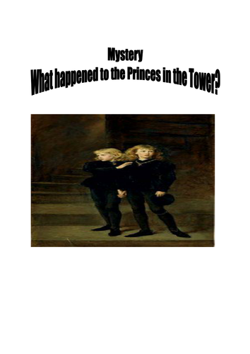 The Princes in the Tower booklet | Teaching Resources
