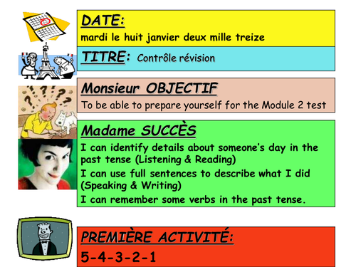Expo 2 rouge Module 2 Controle Revision | Teaching Resources