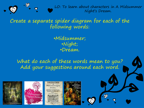 Powerpoint Scheme: A Midsummer Night's Dream | Teaching Resources