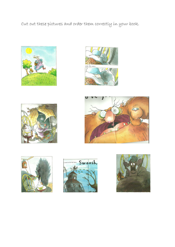 'The Hairy Toe' Sequence the Story and Re-write it | Teaching Resources