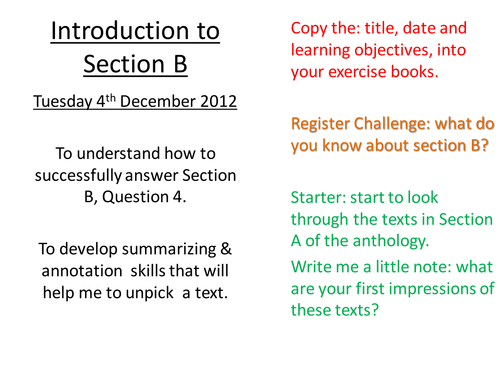 IGCSE English lessons Paper 1 lessons 5 - | Teaching Resources