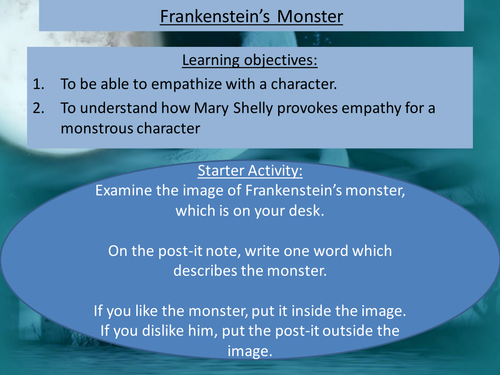 Mary Shelly's Frankenstein - A Lesson In Empathy | Teaching Resources