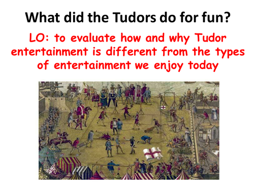 Fun in Tudor times | Teaching Resources