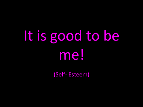 It's good to be me | Teaching Resources