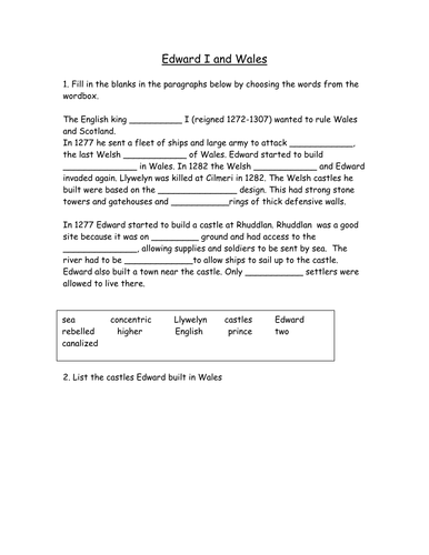 Edward I and Scotland by linzims - Teaching Resources - TES