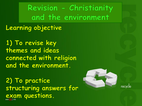 Environment group revisions aid | Teaching Resources