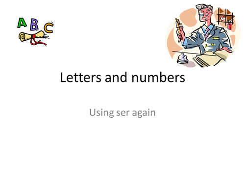Letters and numbers | Teaching Resources