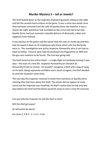 Murder Mystery Math 3 | Teaching Resources