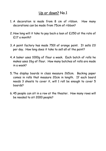 Rounding Word Problems Year 3