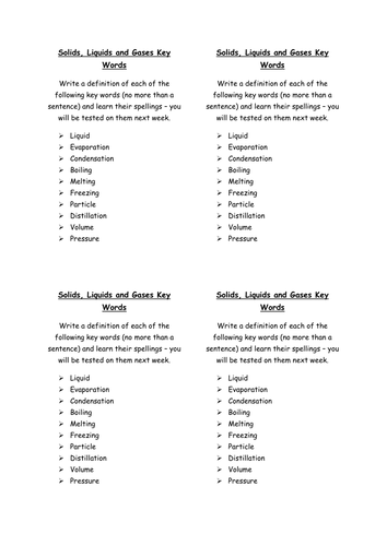 Spelling HWs for Year 7 Topics | Teaching Resources