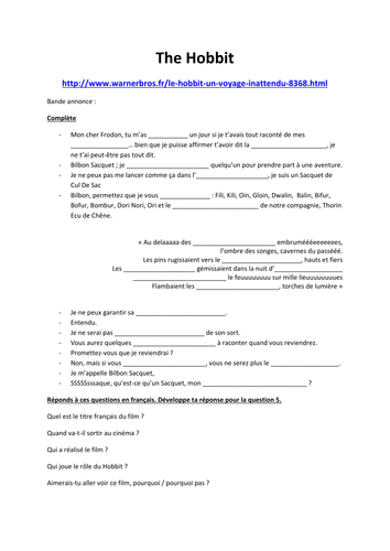 The Hobbit | Teaching Resources