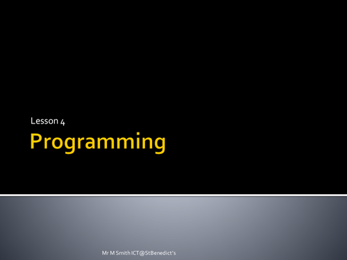 GCSE Computing - Lesson 4 | Teaching Resources