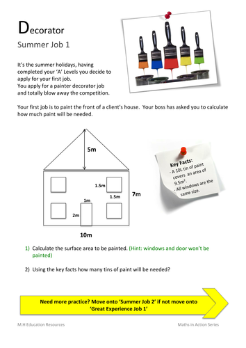 Functional Tasks on Area and Volume (reasoning) | Teaching Resources
