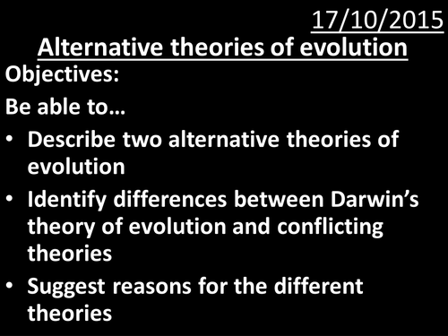 AQA GCSE Biology B1 alternative evolution PPT | Teaching Resources
