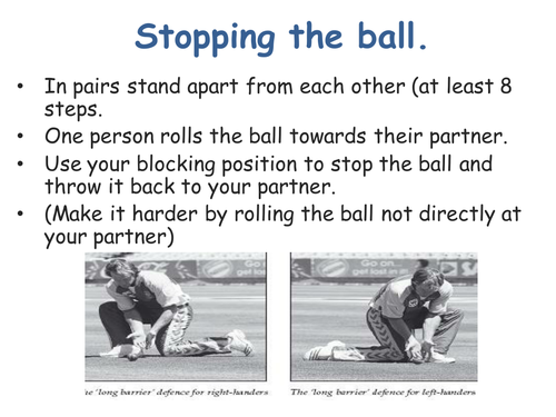 Cricket skills cards. | Teaching Resources
