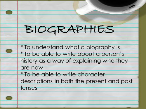 Pen portraits | Teaching Resources